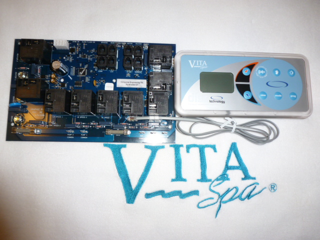 Vita Spa Graphic Blue Board and Analytic Spa Side Controller Combo ...